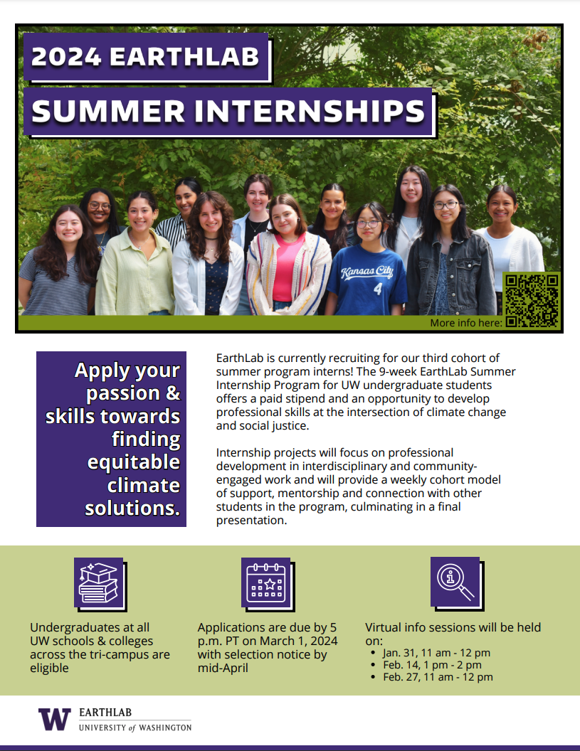 We’re Hiring 2024 Summer Interns! | Nature and Health